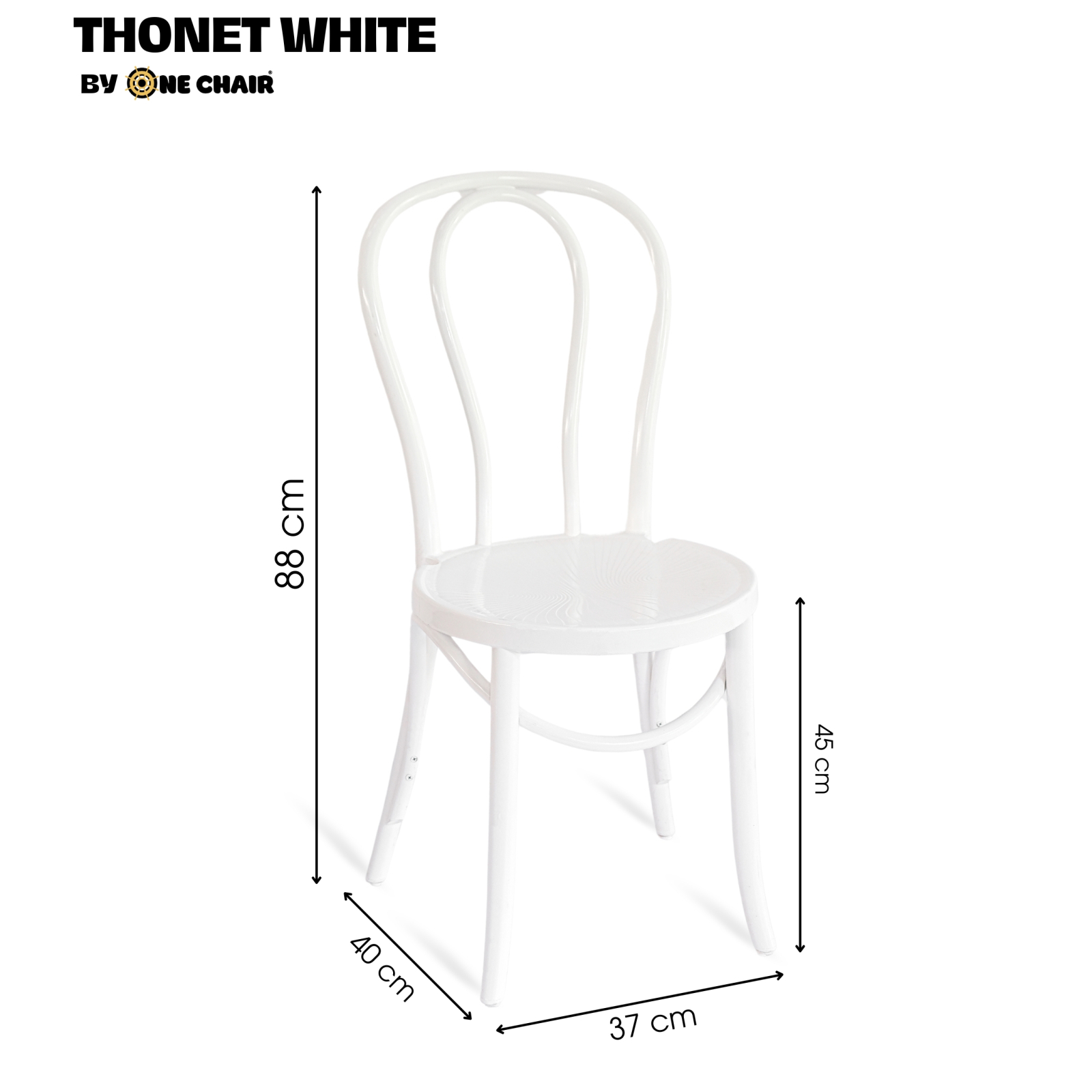 Ghế Thonet White | Ghế Sự Kiện Màu Trắng Sang Trọng